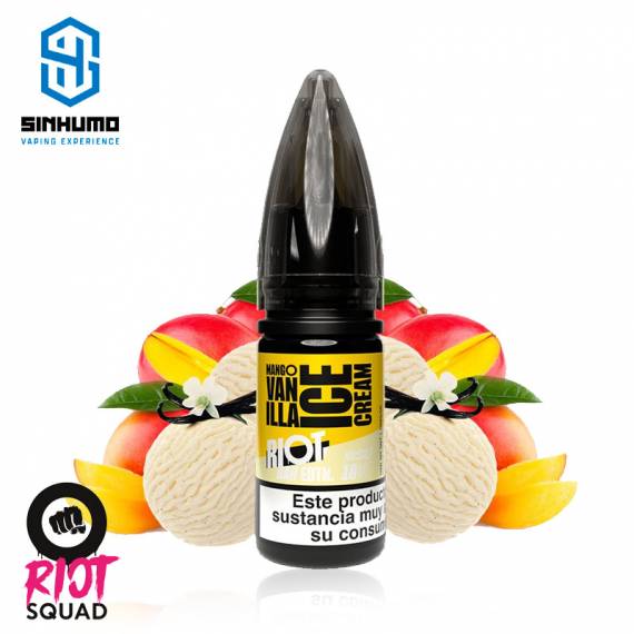 [OUTLET] Mango Vanilla Ice Cream 10ml Bar EDTN by Riot Squad Salt | SinHumo